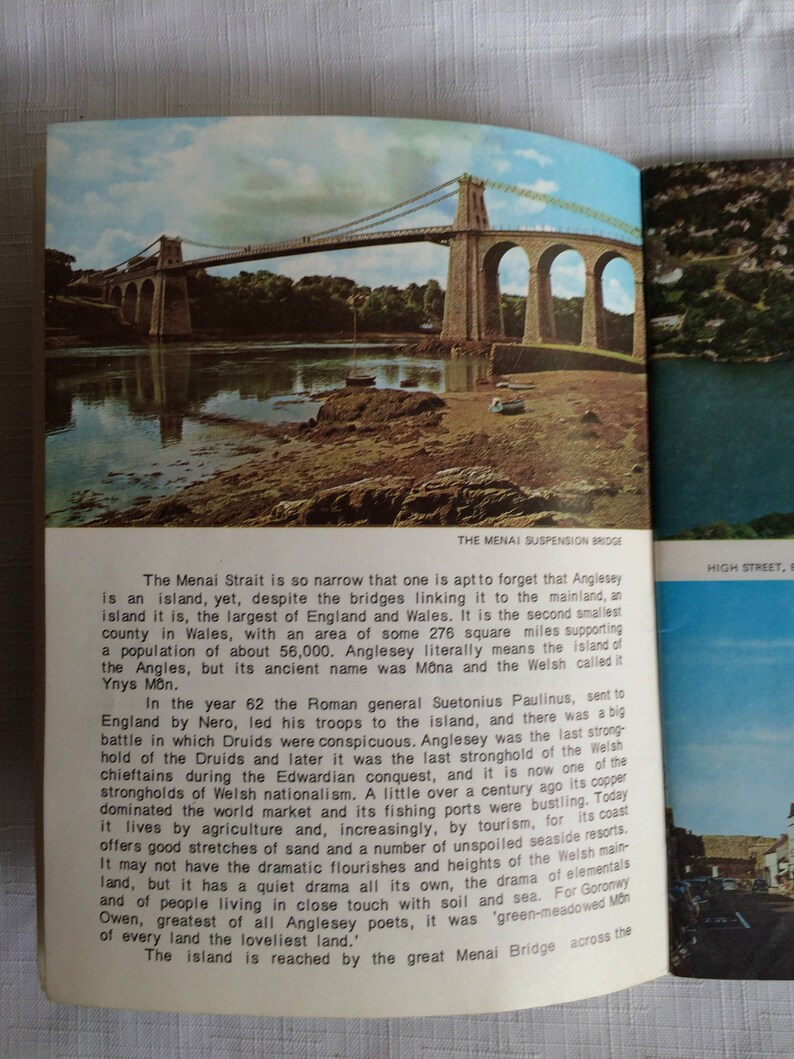 English Tour Book Anglesey England Travel Guide Retro | Etsy