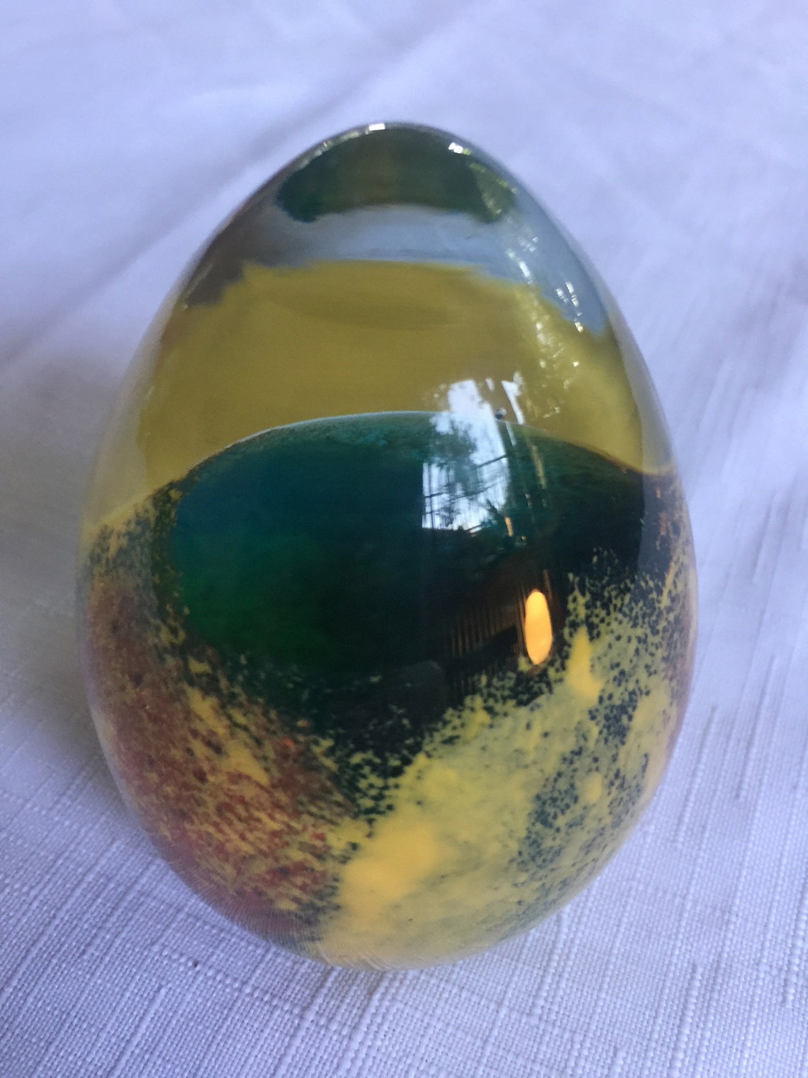 Swedish Glass Art Artisan Glass Egg Blown Glass Egg Egg - Etsy