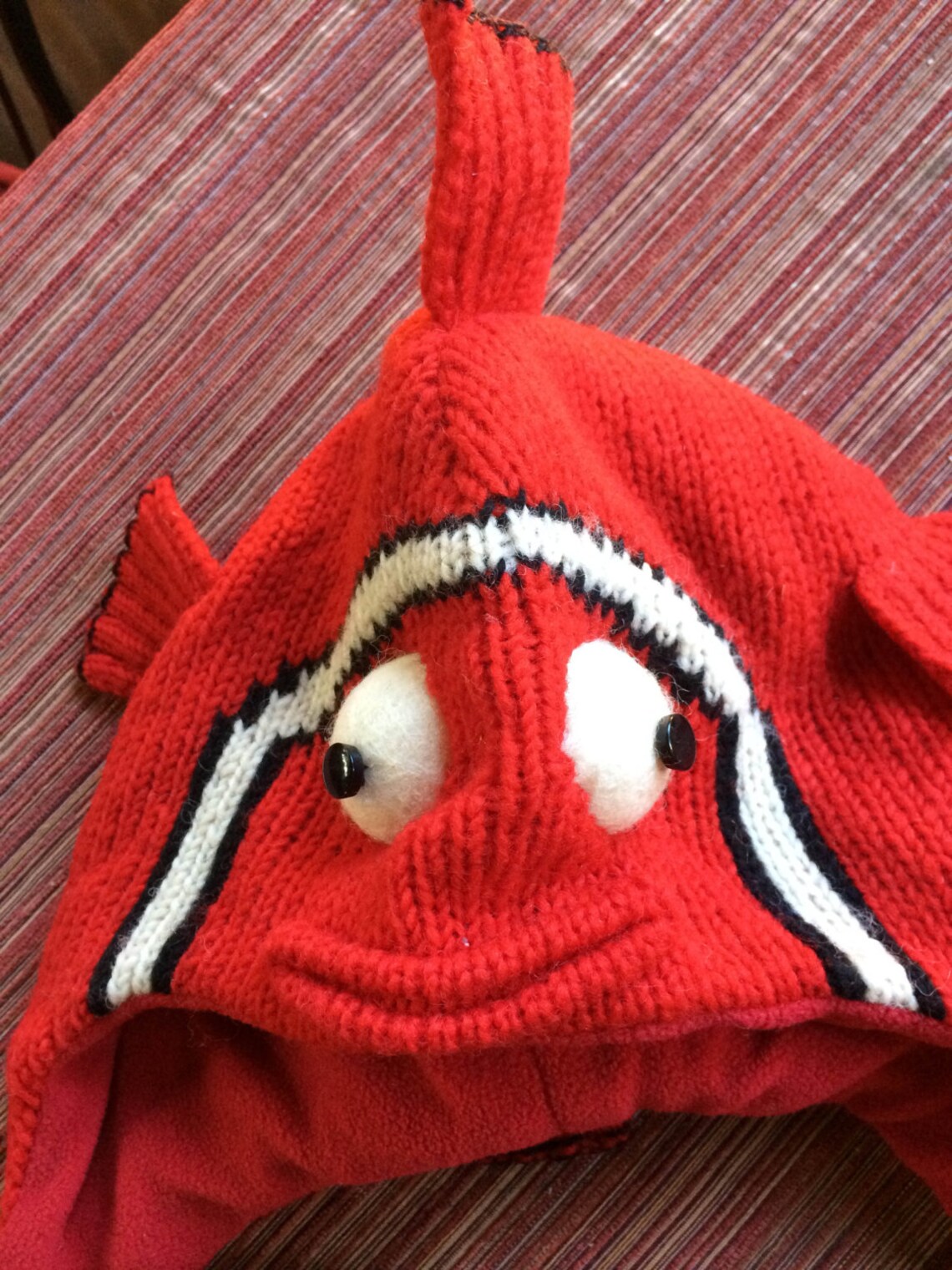 Fish Beanie Fish Hat Goldfish Hat Animal Hat Orange Knit | Etsy