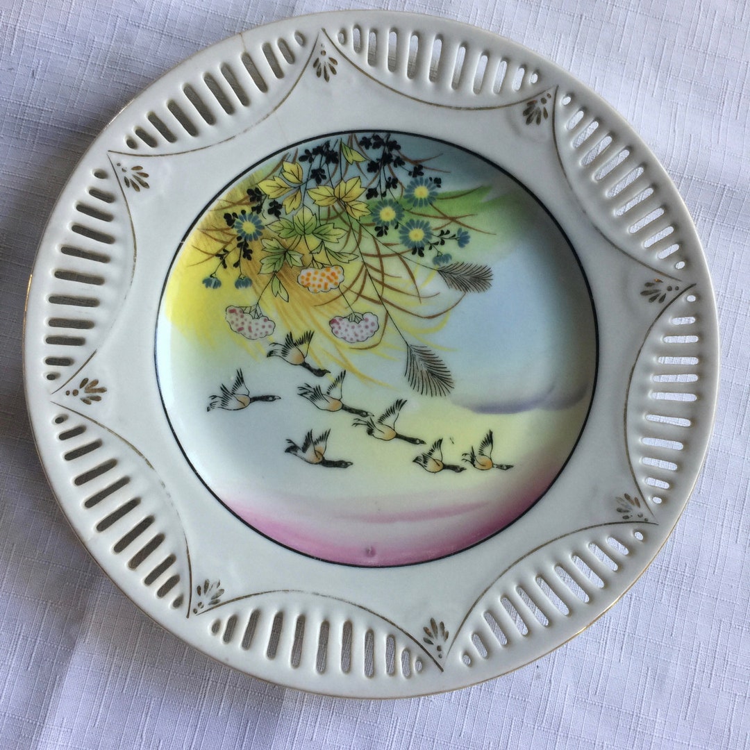 Bird Painting, Landscape Plate, Bird Plate, Decorative Plate, Bird Art ...