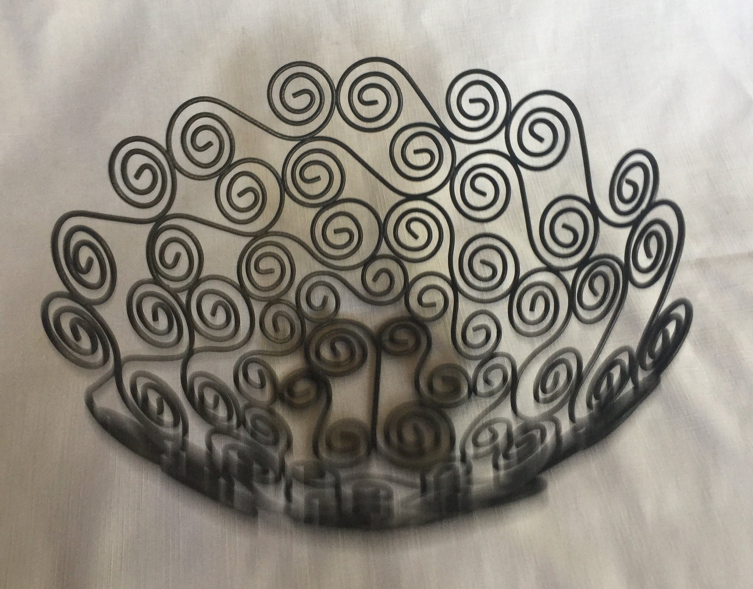 Bowl Centerpiece Wire Bowl Fruit Bowl Metal Bowl Fruit | Etsy