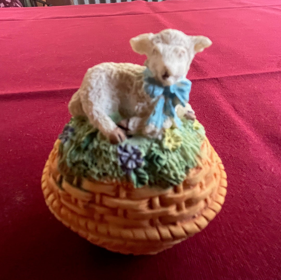 Trinket Dish, Easter Box, Easter Trinket Box, Ceramic Trinket Box ...