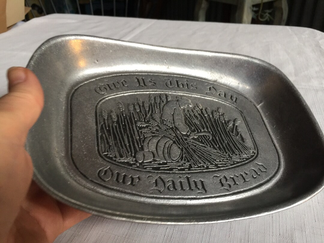 Bread Bowl, Bread Server, Pewter Bread, Bread Plate, Silver Bread Plate ...