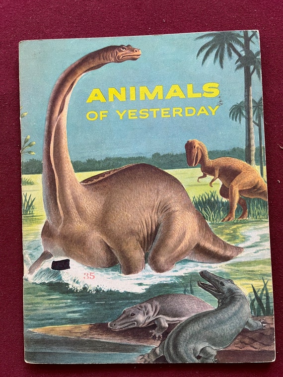 Science Book Dinosaur Book Retro Science Book School - Etsy