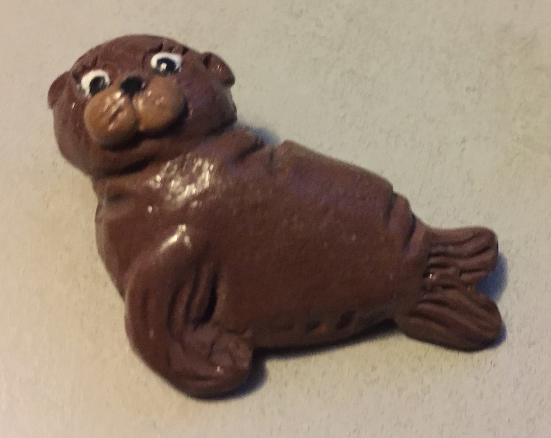 Seal Pin, Walrus Pin, Seal Brooch, Sea Life Pin, Animal Pin, Walrus ...