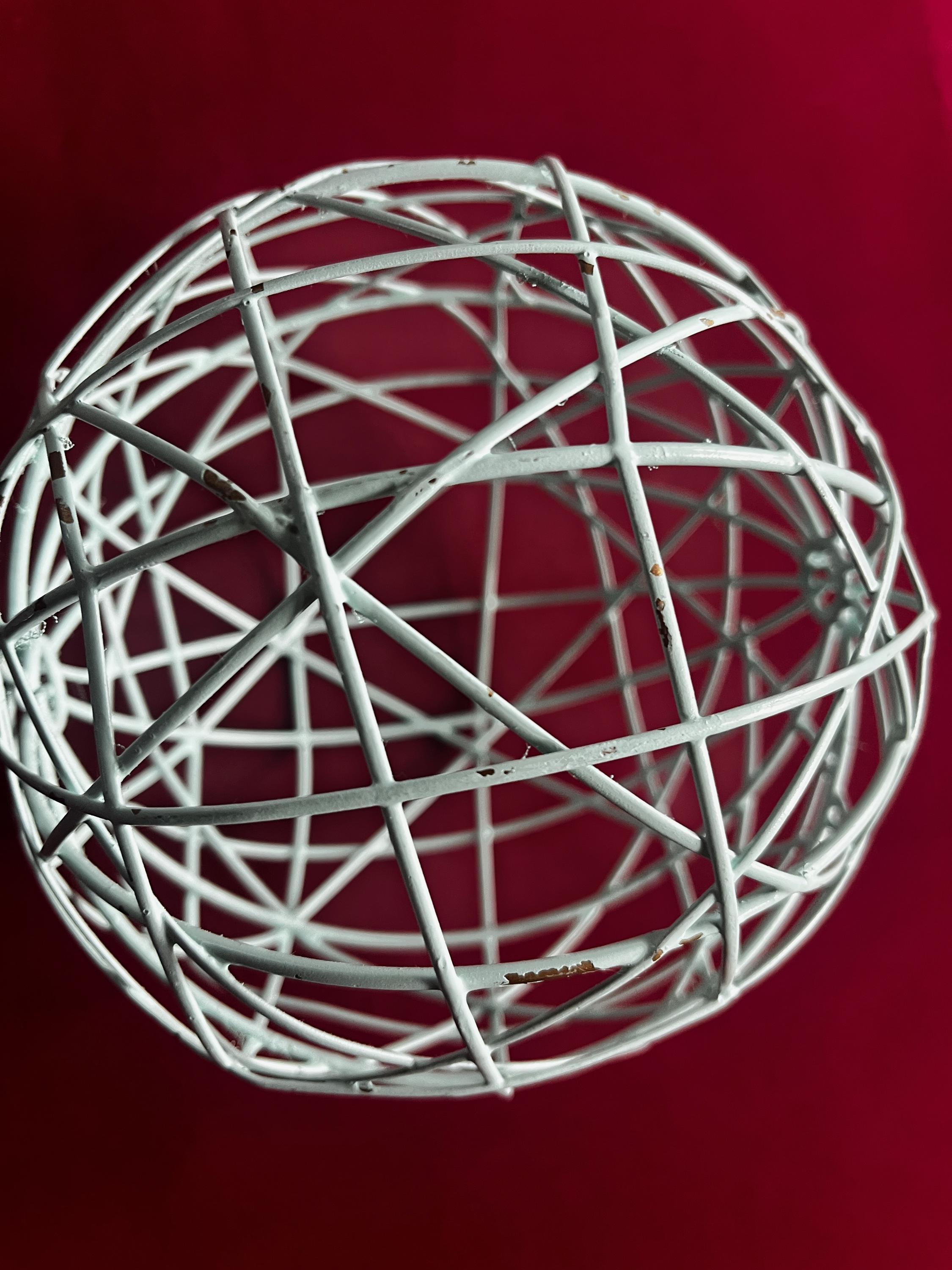 Decorative Ball, Art Ball, Geometric Art, Accent Ball, Accent Piece ...