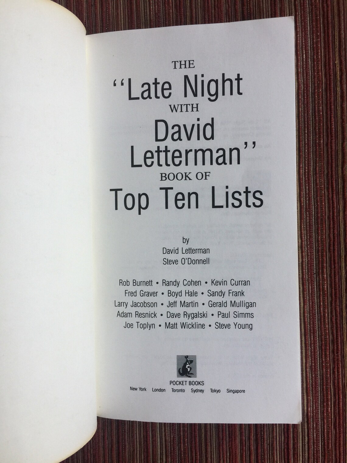 David Letterman Top Ten List 90s TV Late Night Show Late - Etsy