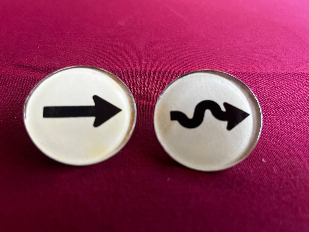 Art Earring, Graphic Earring, Symbol Earring, Record Earring, 80s ...