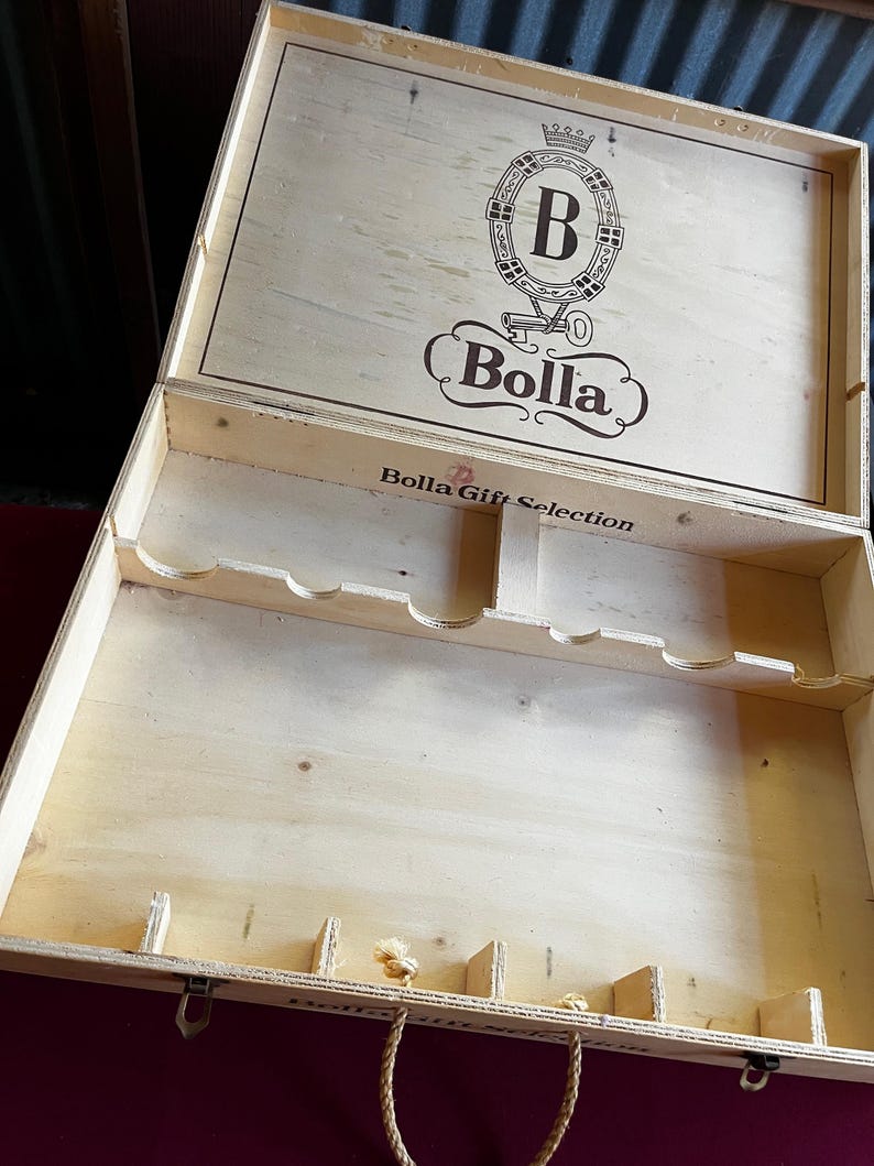 Wine Box, Wood Box, Wood Carry Case, Wood Valise, Carrying Case, Wine ...