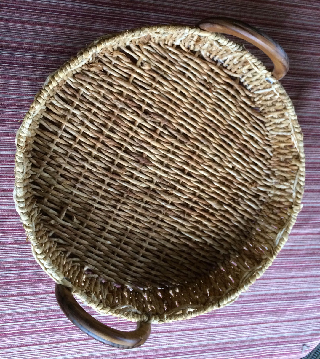 Wicker Serving, Wicker Tray, Serving Tray, Rustic Tray, Wicker Platter ...