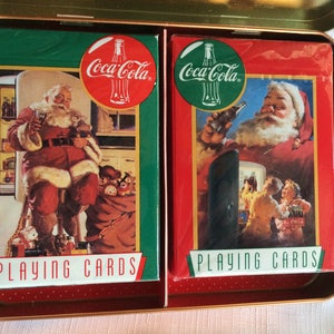 Christmas Card Deck, Christmas Play Card, Christmas Game, Retro Card ...