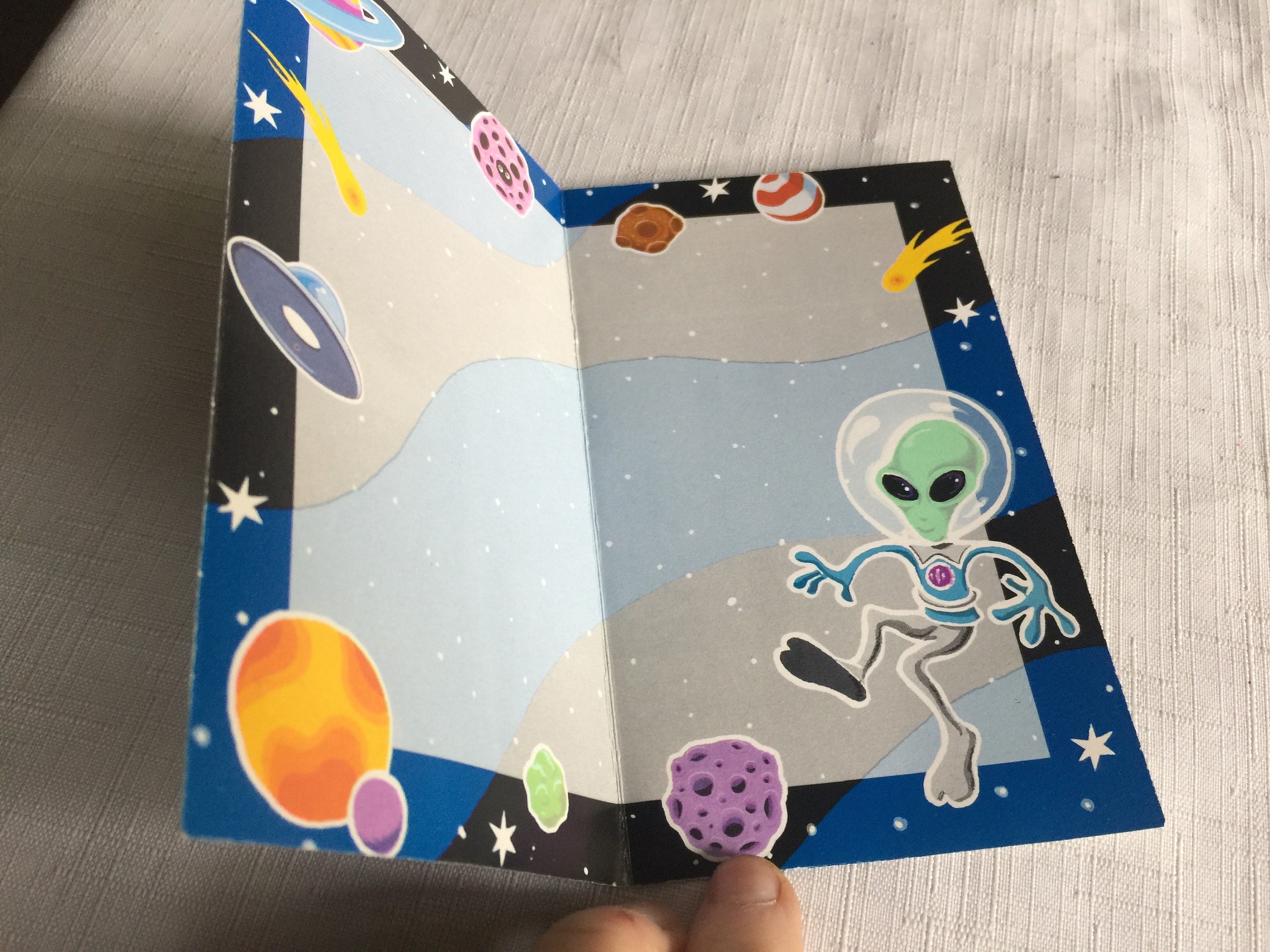 Thank You, Thank You Note, Alien Note, Alien Card, Kids Thank You, Sci ...