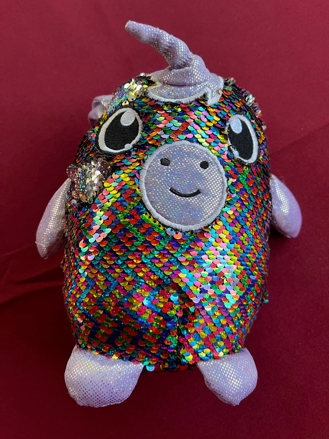 Plush Unicorn, Unicorn Toy, Sequin Unicorn, Stuffed Creature, Sequin ...