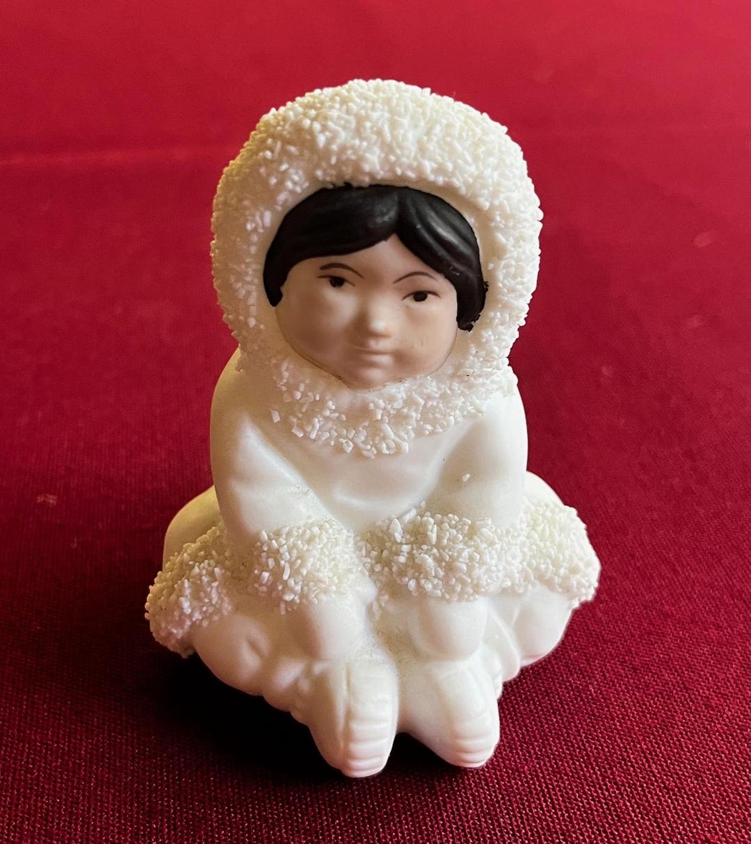 Eskimo Figurine, Child Sculpture, Child Figurine, Christmas Snow Baby ...