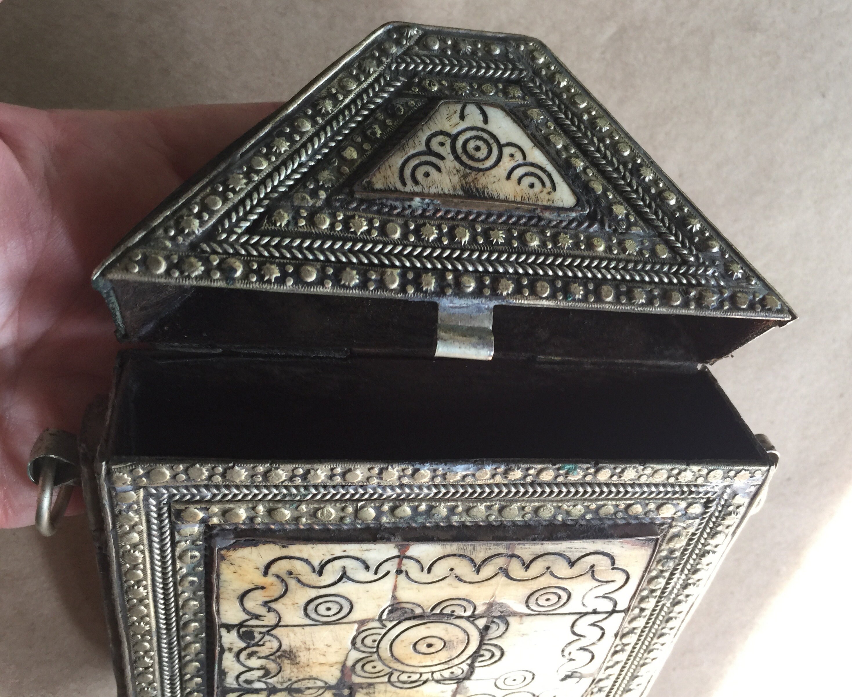 Ancient Box Metal Purse Metal Box India Box Israel Box - Etsy