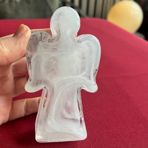 Glass Angel, Angel Figurine, Modern Angel, Angel Sculpture, Angel Decor ...
