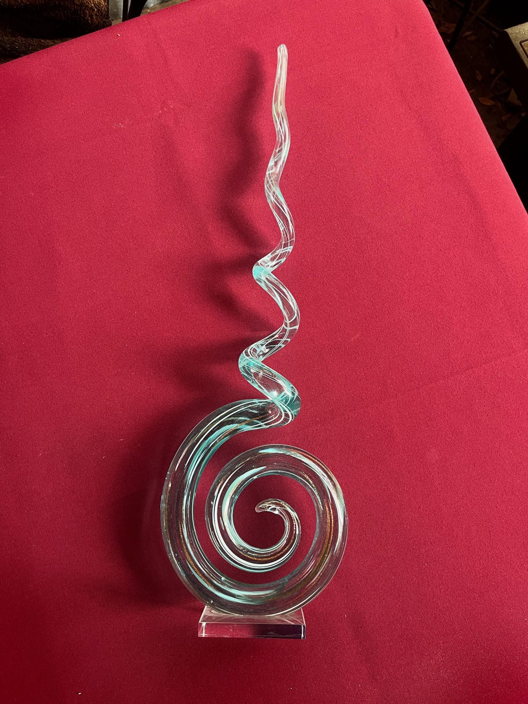 Glass Sculpture, Clear Sculpture, Abstract Sculpture, Abstract Glass ...
