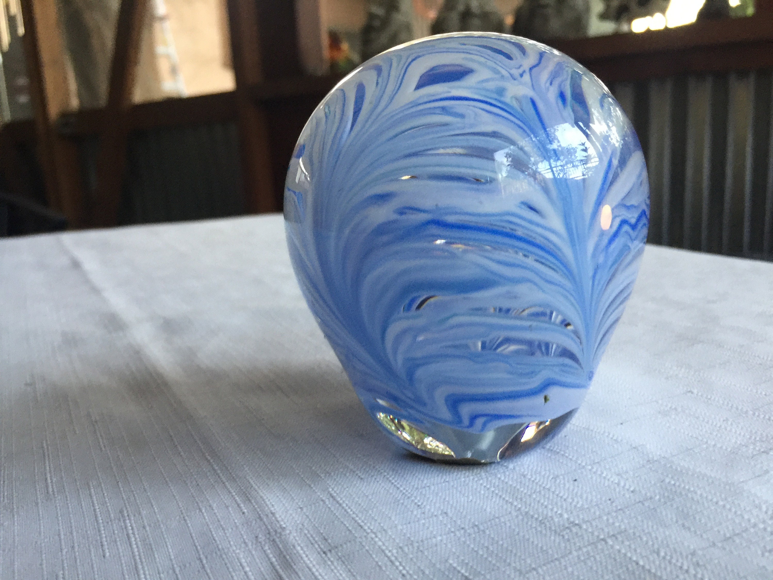 Glass Desk Art Blown Paperweight Signed Paperweight Glass - Etsy