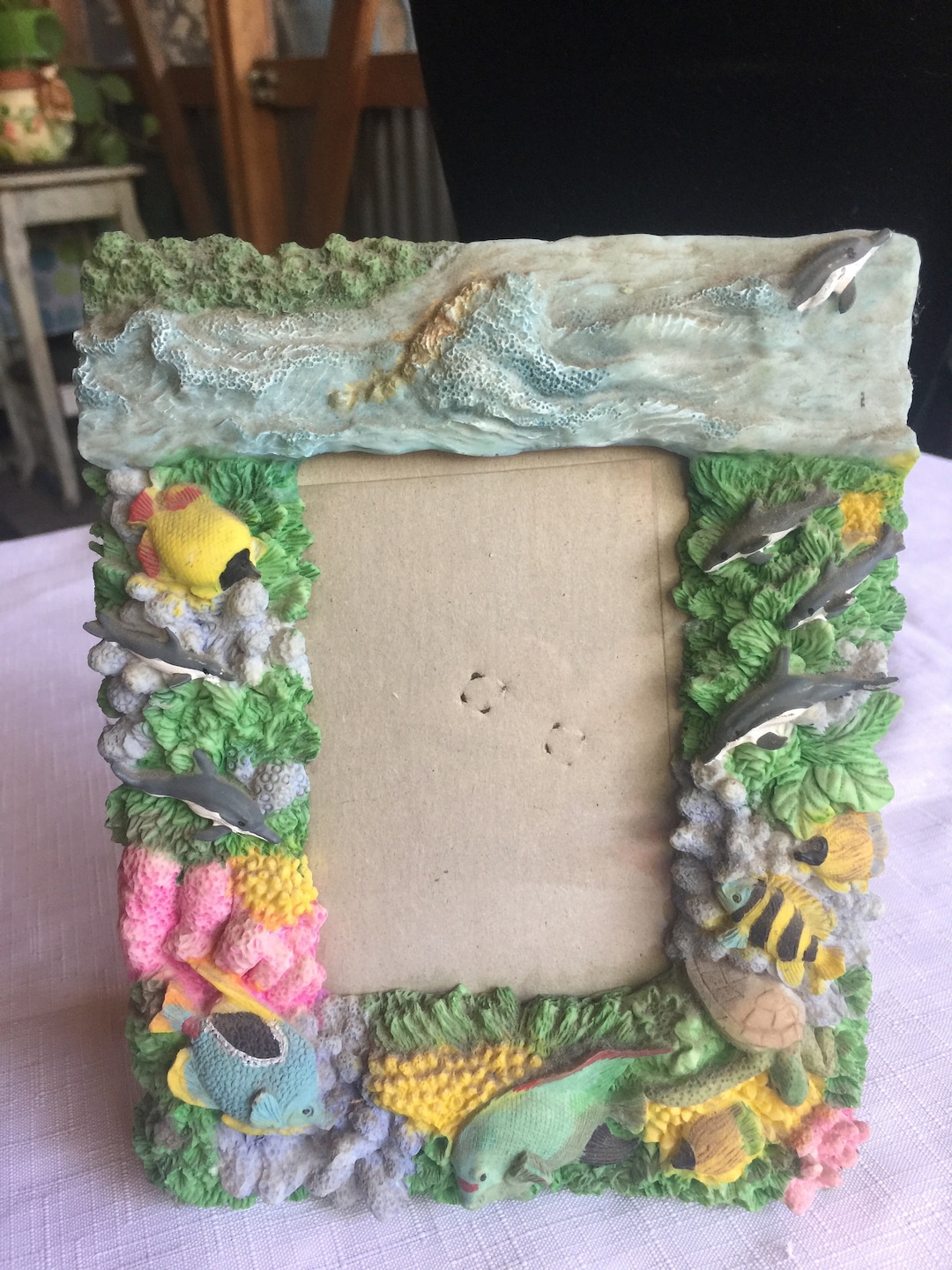Fish Frame, Sea Life Frame, Novelty Frame, Beach Frame, Tabletop Frame ...