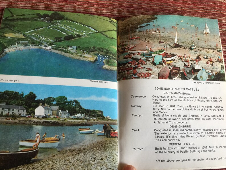 English Tour Book Anglesey England Travel Guide Retro | Etsy