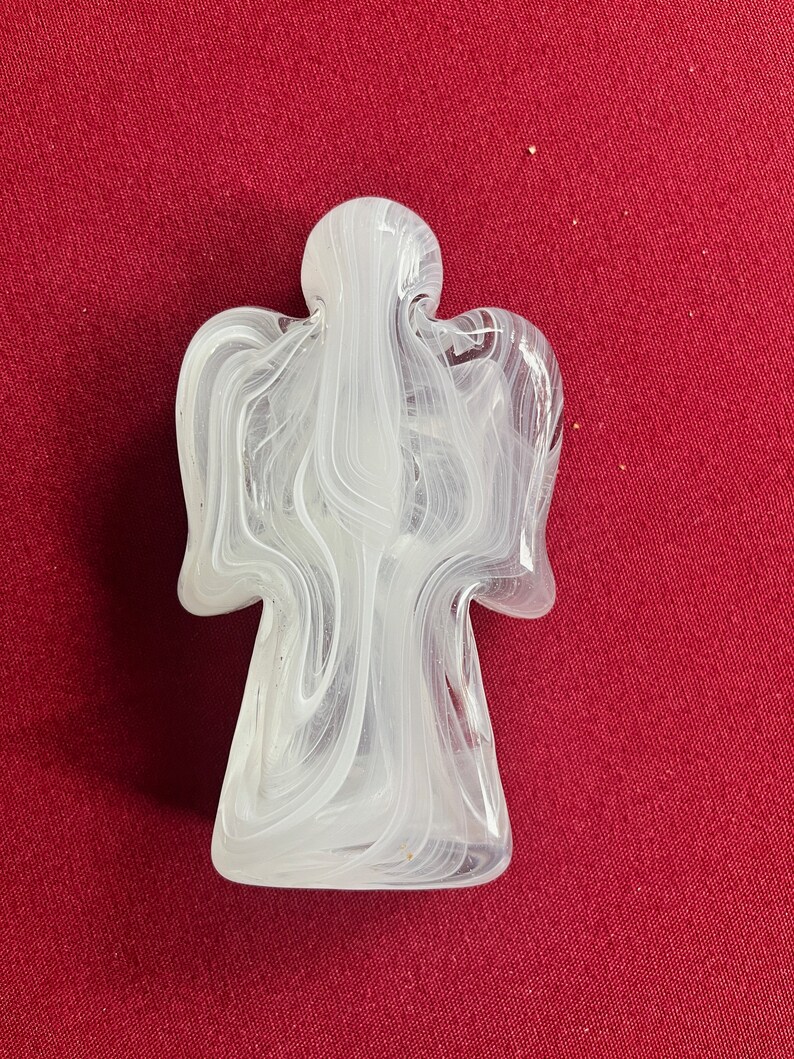 Glass Angel, Angel Figurine, Modern Angel, Angel Sculpture, Angel Decor ...