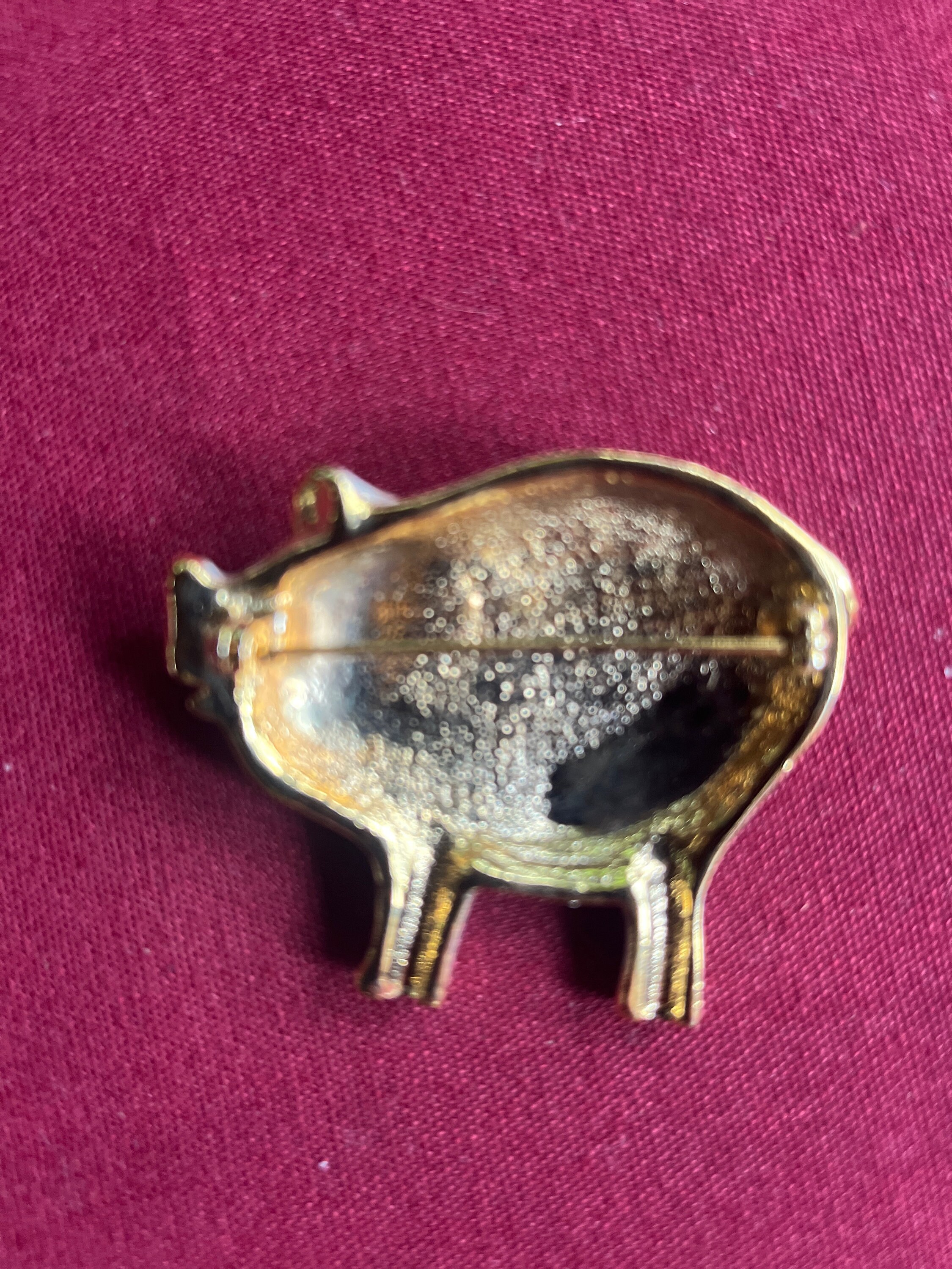 Pig Pin, White Enamel Pin, Pig Brooch, Animal Brooch, Animal Pin, White ...