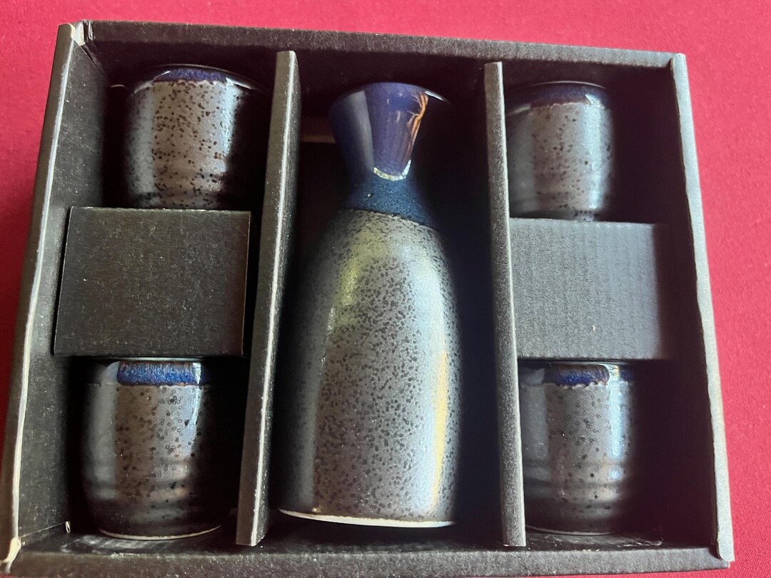 Ceramic Sake Set, Sake Set, Sake Gift, Asian Barware, Japanese Gift ...