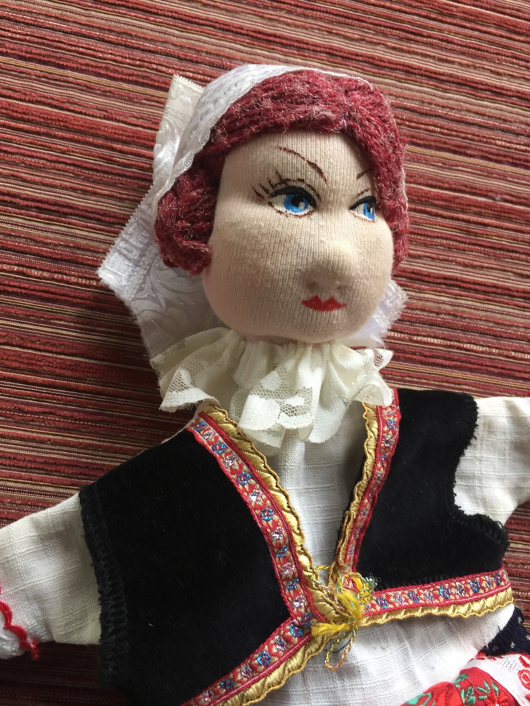 Lady Puppet, Hand Puppet, Folk Art Puppet, Woman Puppet, Retro Puppet ...