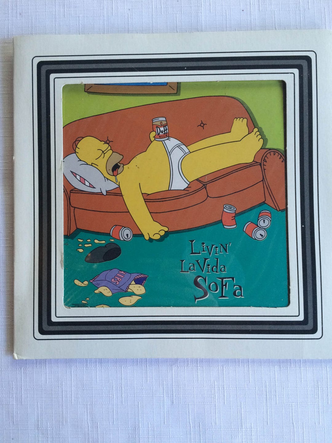 Simpson Art, Homer Simpson, Frameable Simpson Art, Homer Simpson Art ...