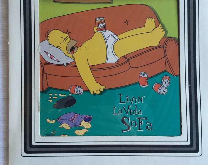 Simpson Art, Homer Simpson, Frameable Simpson Art, Homer Simpson Art ...