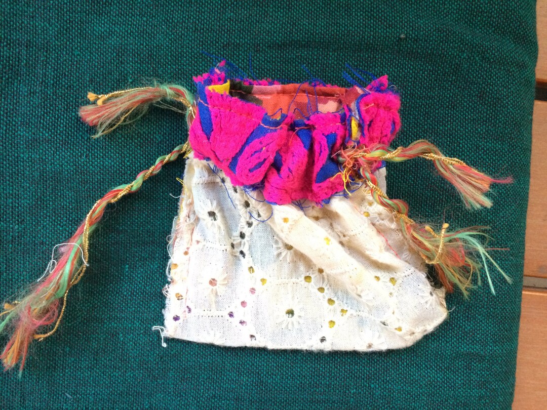 Boho Pouch, Small Patchwork Pouch, Small Boho Bag, Fabric Pouch ...