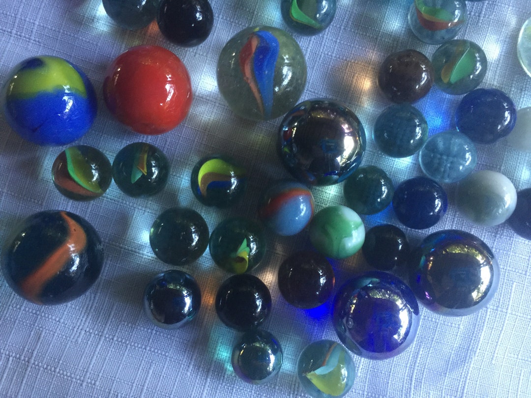 Marbles, Retro Marbles, Glass Marbles, Retro Glass Marbles, Multi Color ...