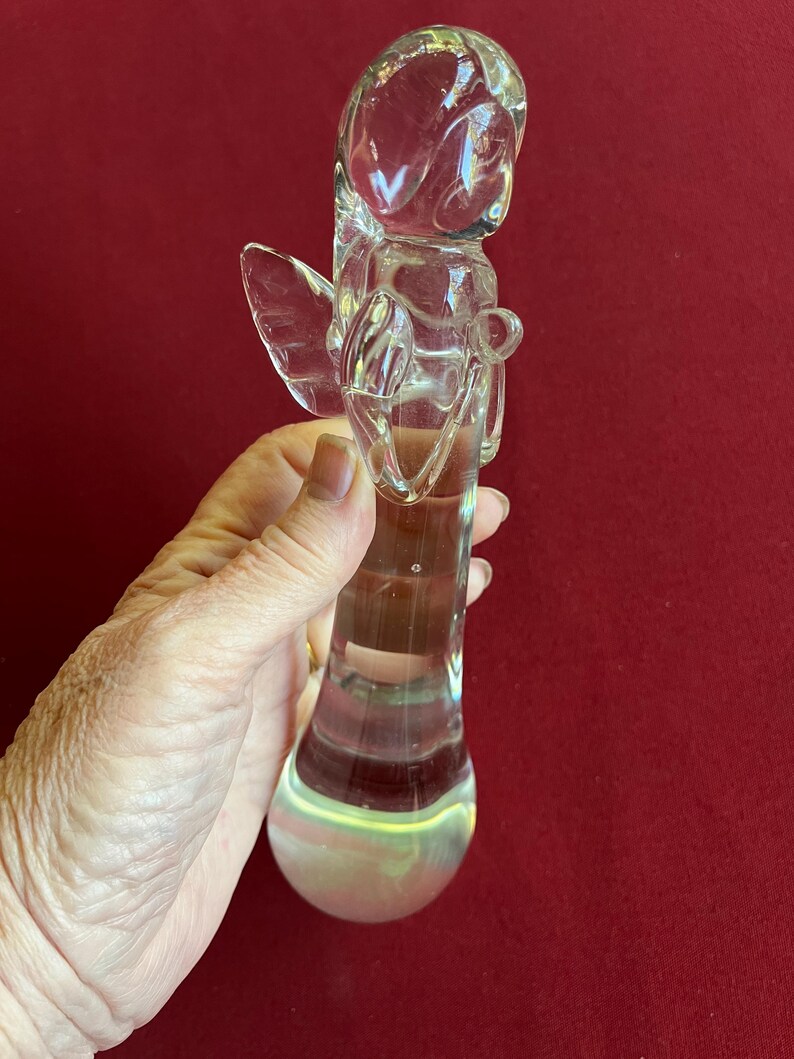 Glass Angel, Angel Figurine, Modern Angel, Angel Sculpture, Angel Decor ...