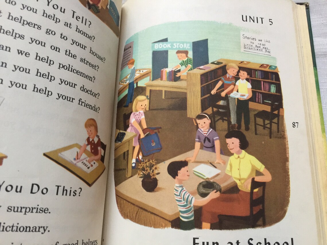 50s Children Book ,50s Kid Book, Retro Children Book, Kid Book, Kid ...
