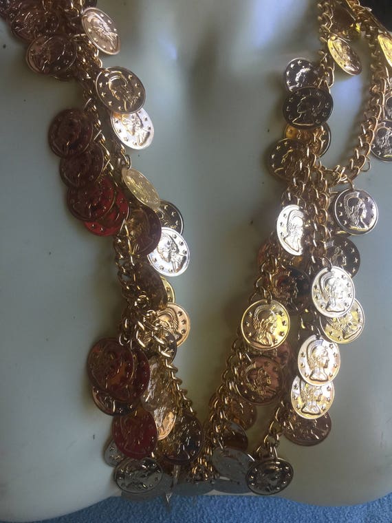 Boho gypsy coin - Gem