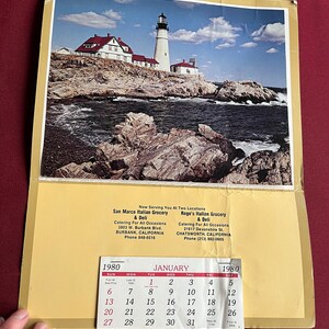 Retro Wall Calendar Antique Calendar 80s Calendar Vintage - Etsy