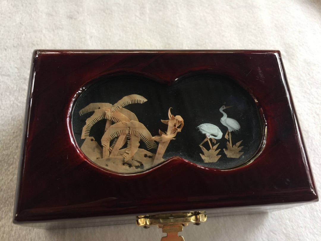 Chinese Box, Asian Box, Diorama Box, Jewelry Box, Asian Display Box ...