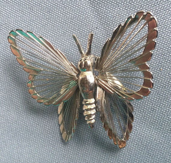 Butterfly Pin, Silver Butterfly Pin, Butterfly Design… - Gem