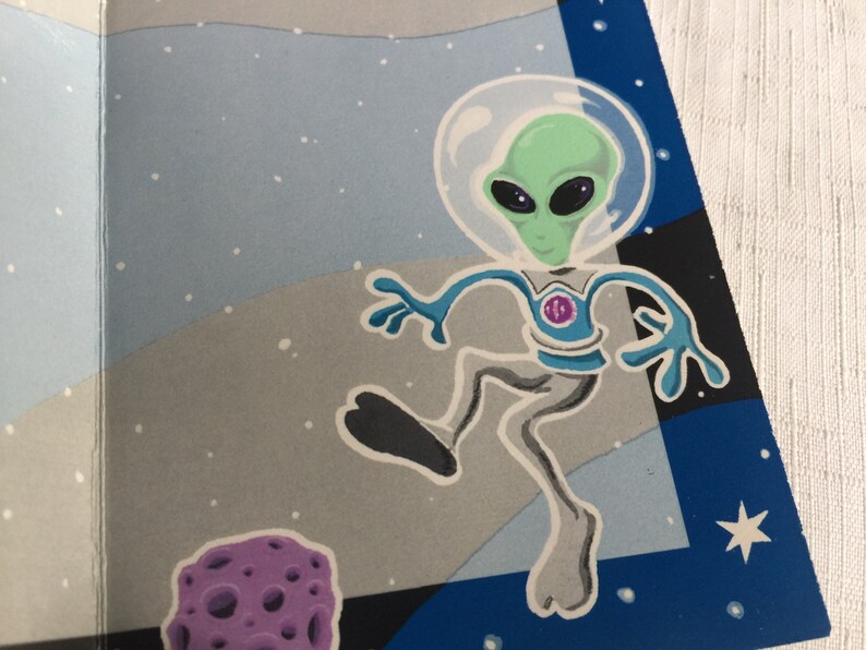 Thank You, Thank You Note, Alien Note, Alien Card, Kids Thank You, Sci ...