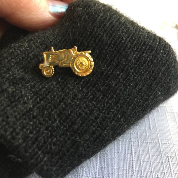 Farm Tie Tack, Tractor Tie Tack, Farmer Tie Clip, Tra… - Gem