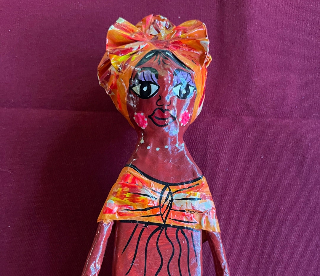 Caribbean Folk Art, Back Scratcher, Caribbean Gift, Paper Mache Art ...