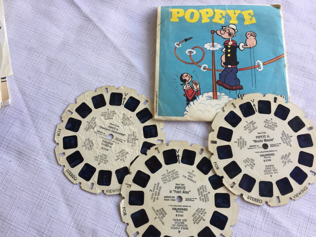 Popeye, Popeye Viewmaster,cartoon Viewmaster, Sailor Toy,popeye Gift ...