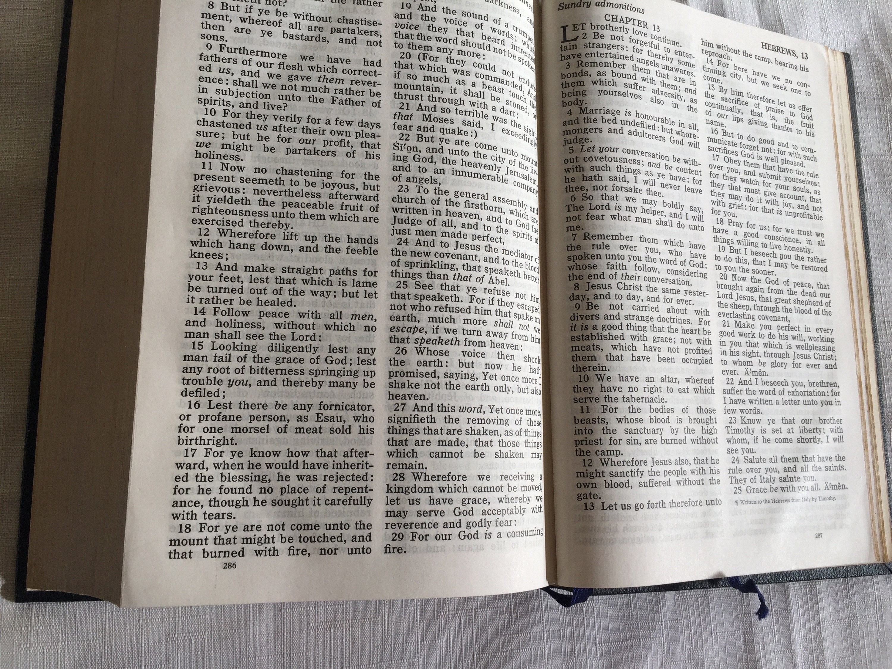 Bible, Retro Bible, Large Print Bible, Family Bible, Heirloom Bible ...