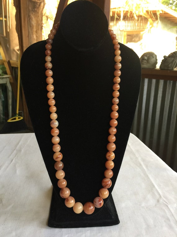 Autumn Necklace, Rust Bead, Retro Bead, Rust Necklace… - Gem