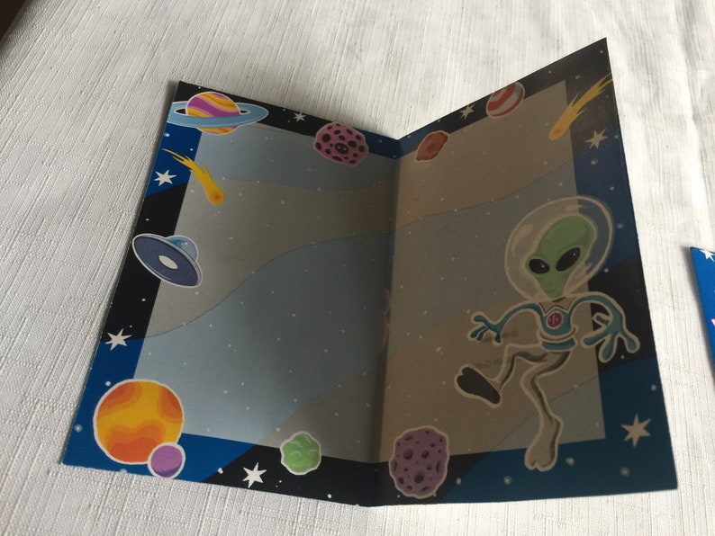 Thank You, Thank You Note, Alien Note, Alien Card, Kids Thank You, Sci ...