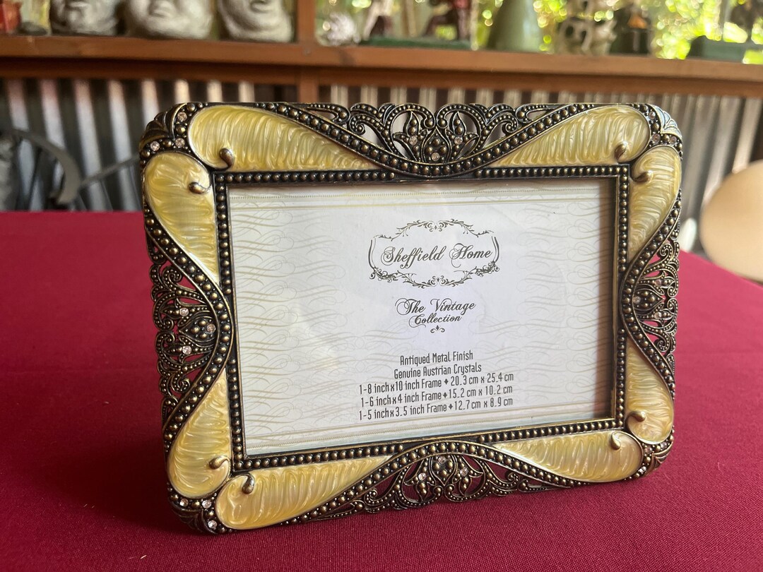 Beaded Frame, Photo Frame, Sparkle Frame, Artisan Frame, Embellished ...