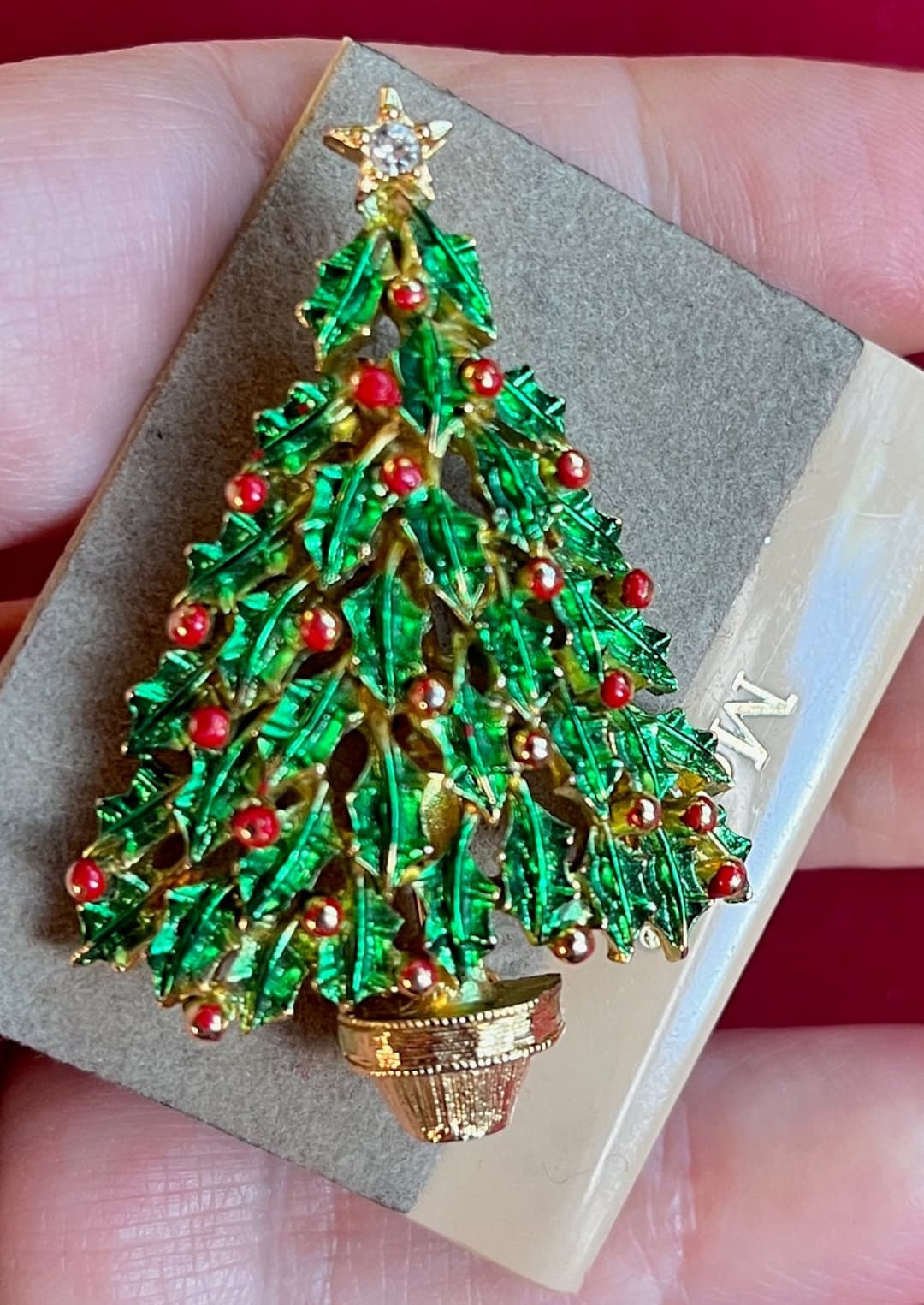 Christmas Tree Pin, Christmas Pin, Christmas Brooch, Xmas Pin, Xmas ...