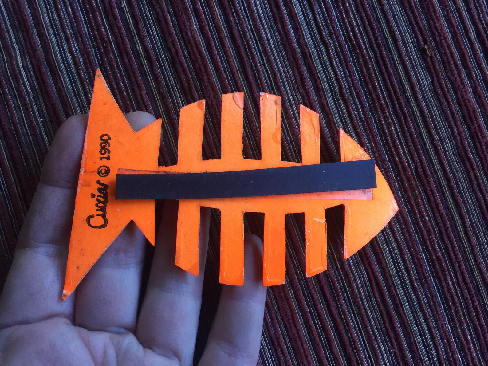 Fish Magnet, Art Magnet, Bright Color Magnet, Accent Magnet, Groovy ...