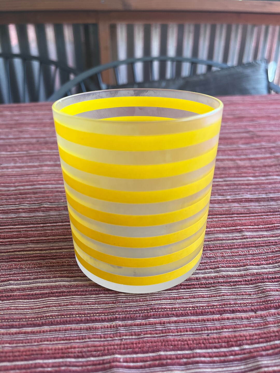 Yellow Drinking Glass, Yellow Glass, Yellow Juice Glass, Juice Glass ...