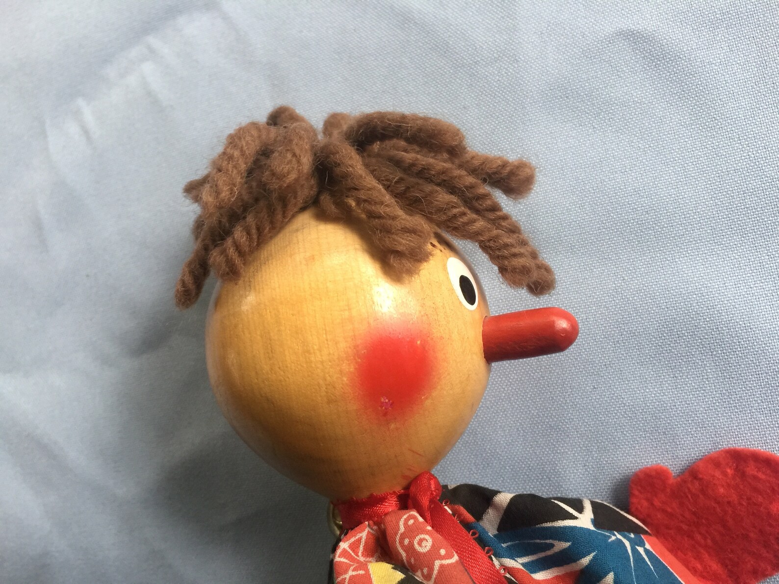 Clown Puppet Hand Puppet Wood Puppet 50s Puppet Pinocchio | Etsy